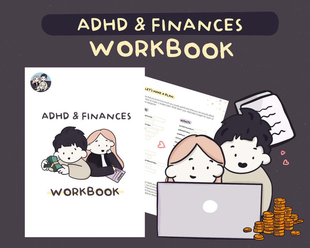 ADHD & Finances Workbook | Digital Download | Journal | Worksheet ...