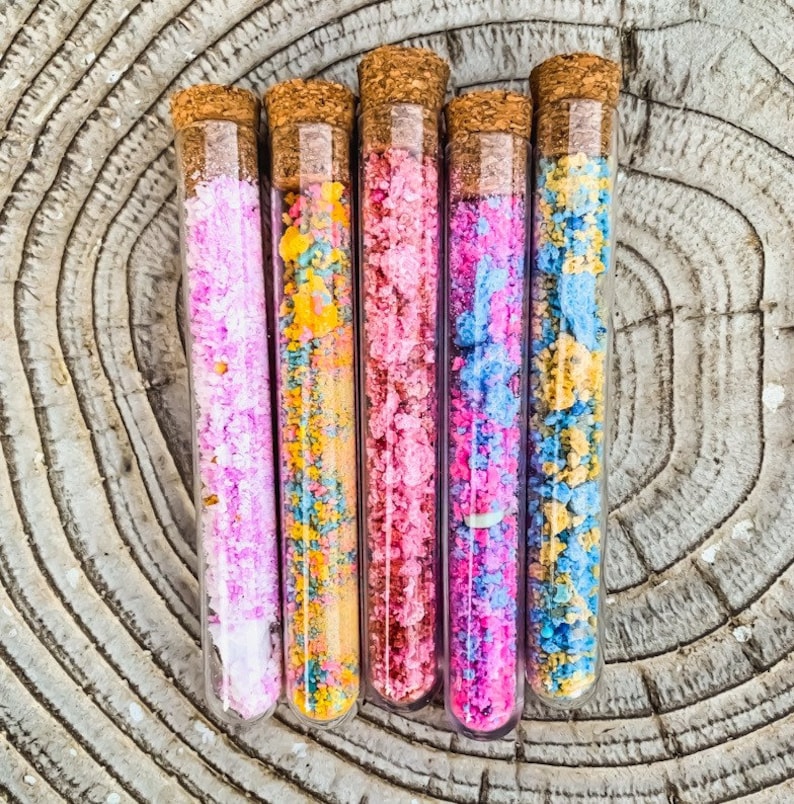 Bath Bomb Dust Single Test Tube Organic Bath Fizzies Fizz - Etsy