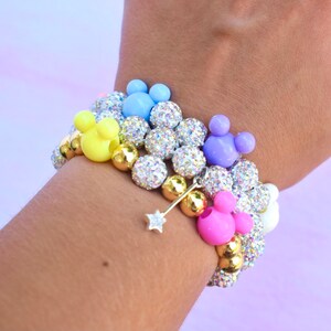 Mickey Mouse Inspired Disney Beaded Bracelet for Disney Vacation Disney ...