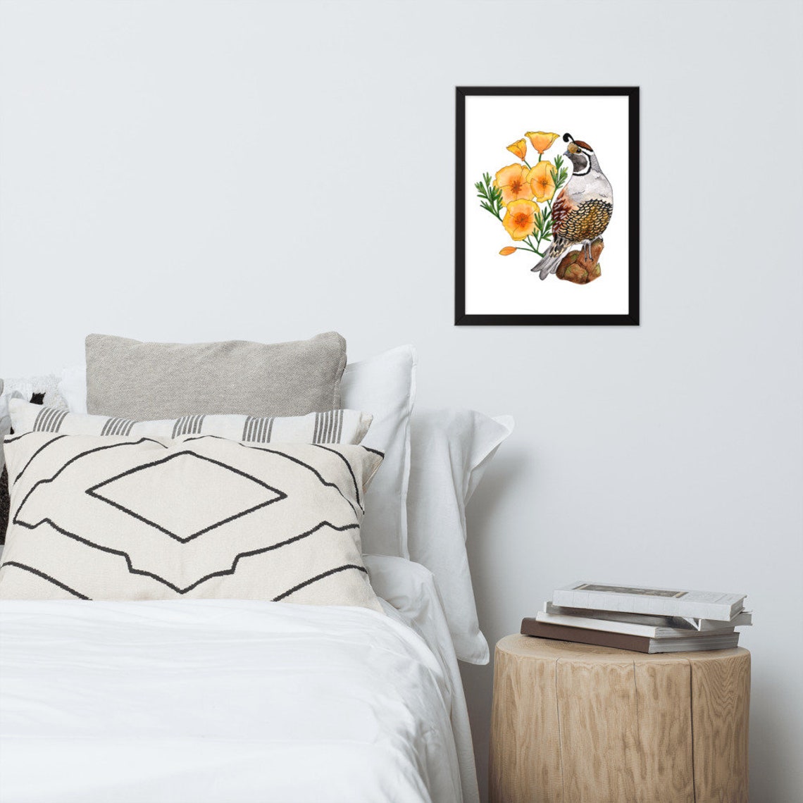 California Quail Framed Poster California Quail Gifts - Etsy