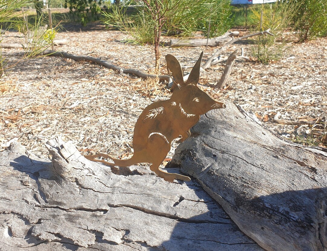 Bilby Standing - Australian Made Rusted Metal Garden Art - Etsy Australia