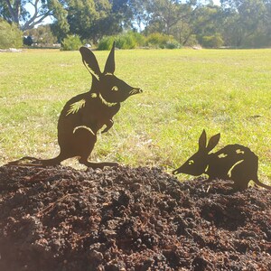Bilby Standing - Australian Made Rusted Metal Garden Art - Etsy Australia