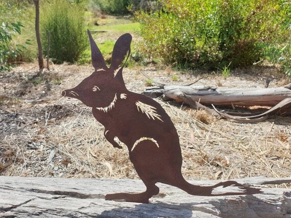 Bilby Standing Australian Made Rusted Metal Garden Art | Etsy