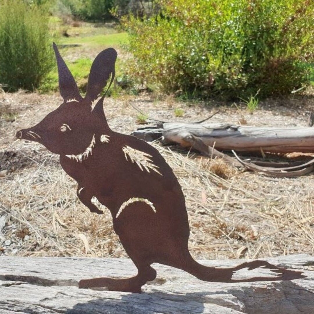 Bilby Standing Australian Made Rusted Metal Garden Art - Etsy