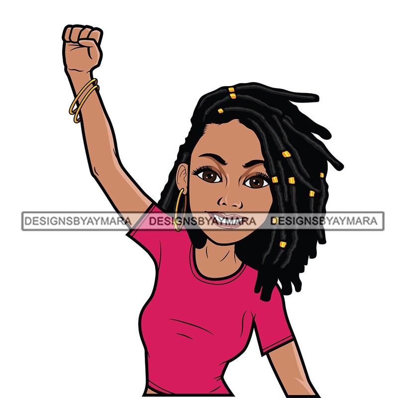 Black Woman With Locs Png - Etsy