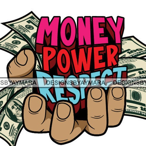 Money Power Respect Man's Hand Holding Money Cash Dollar - Etsy