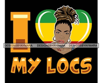 I Love My Locs Svg - Etsy