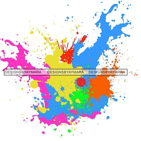 Yellow Color Splash Svg - Etsy