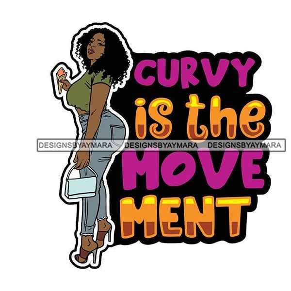 Curvy Silhouette - Etsy