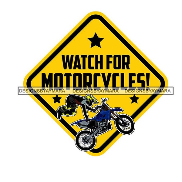 Watch for Motorcycles Svg - Etsy