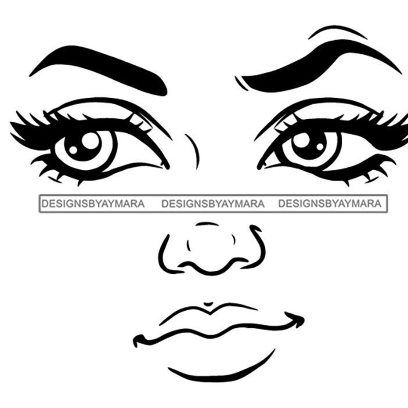 Black Diva Face - Etsy