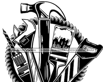 Wrench Hammer Screwdriver Repair Fix Handyman Hardware Tool Work .SVG ...