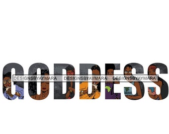 Goddess Word Vector - Etsy