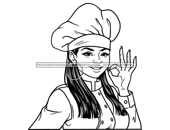 Woman Baker Silhouette