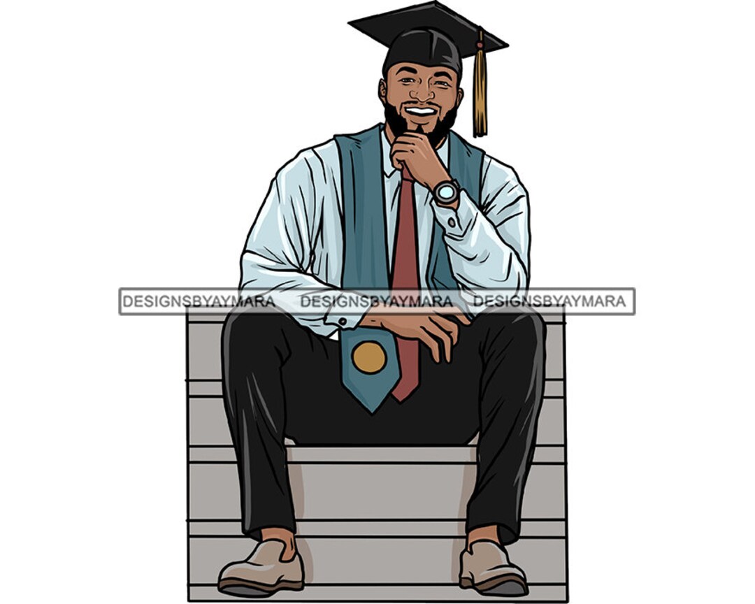 Graduation Man Cap Diploma Achievement Education College Ceremony ...