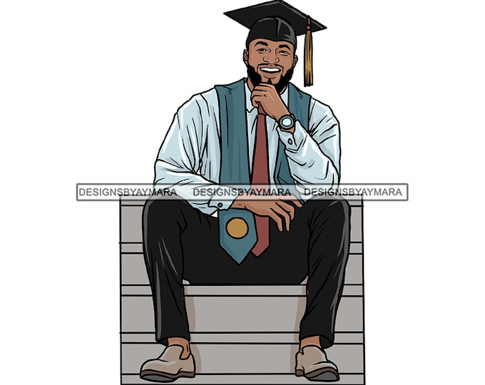 African American Graduation Card Personalizable Congrats Grad Black Men ...