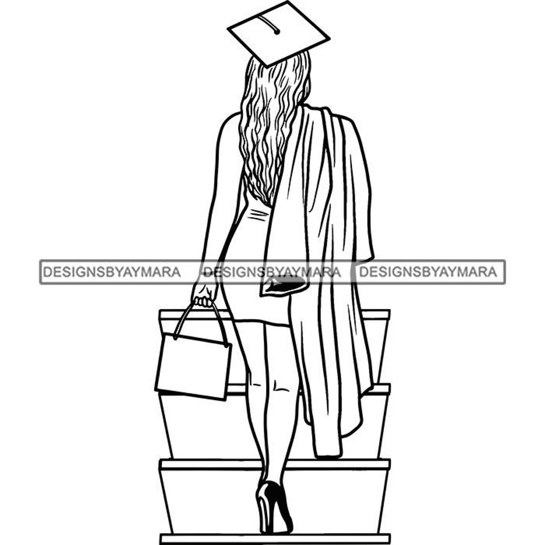 Graduation Woman Cap Diploma Ceremony Achievement Education College ...