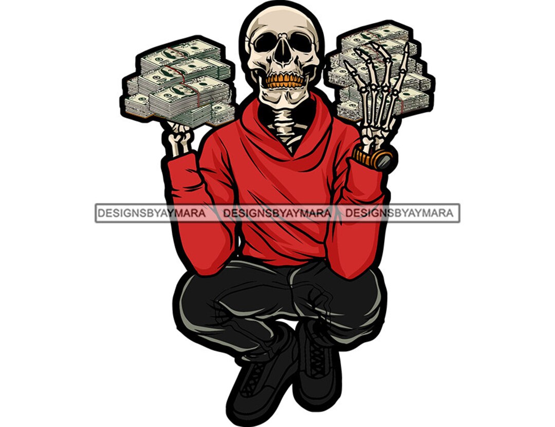Money And Skull Designs