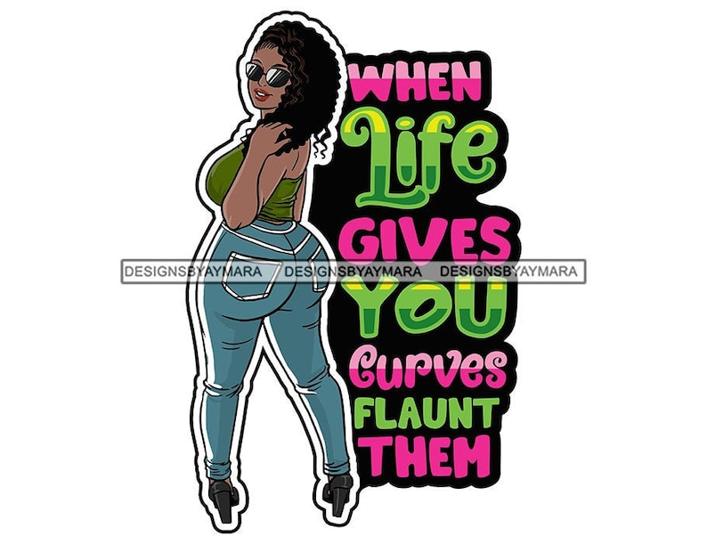 When Life Gives You Curves Flaunt Them Plus Size Woman Heels Etsy