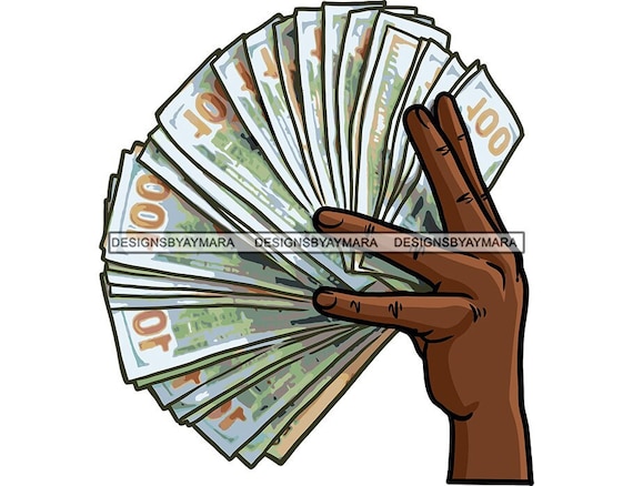 Black People With Money In Hand