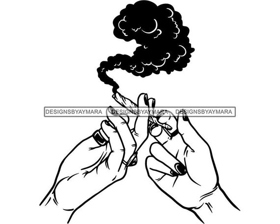 Hands Lighting Joint Blunt SVG Best Buds Quote Logo Grass | Etsy