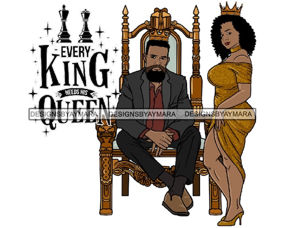 King Queen Quotes Romantic Couple Together Affection Embracing - Etsy