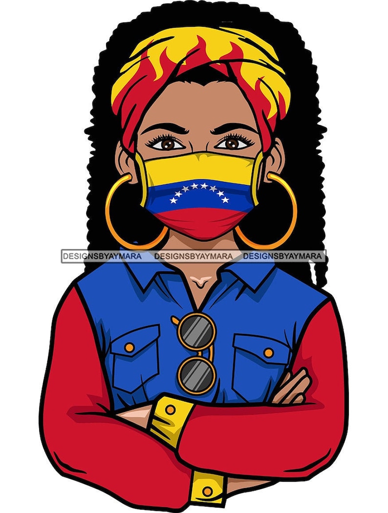 Lola Proud Venezuela Mask Flow Diva Smart Independent Classy - Etsy