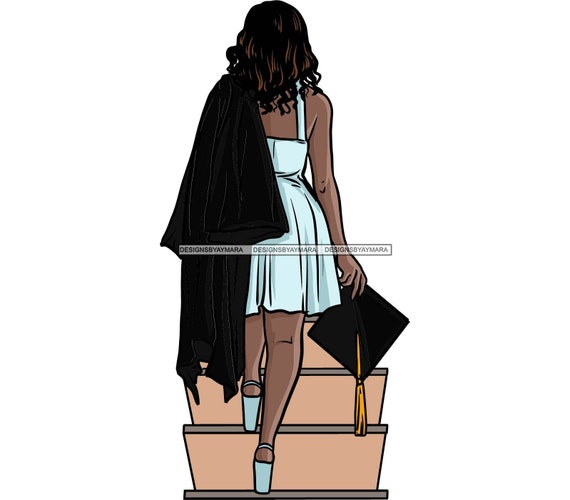 Graduate Walking Silhouette