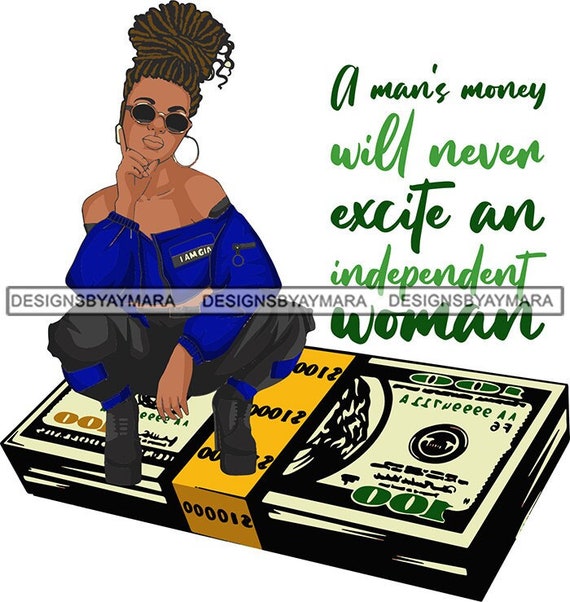 Woman Hustle Queen Quotes Independent Proud Roots Confident - Etsy