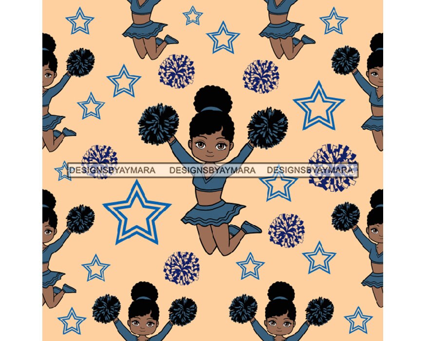 Woman Seamless Pattern Cheerleader Spectacular Clever - Etsy