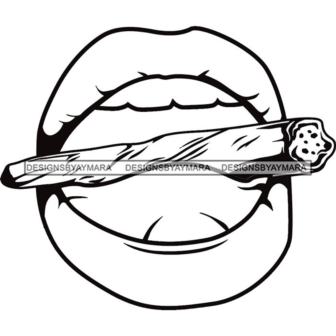 Lips Blunt Joint Mouth Tongue Teeth New Joint Blunt Organic | Etsy