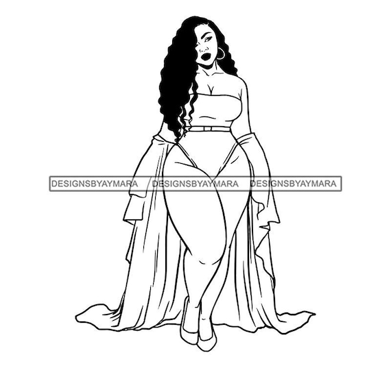 Thick Sexy Goddess Melanin Woman Plus Size Bbw Curvy Pretty - Etsy