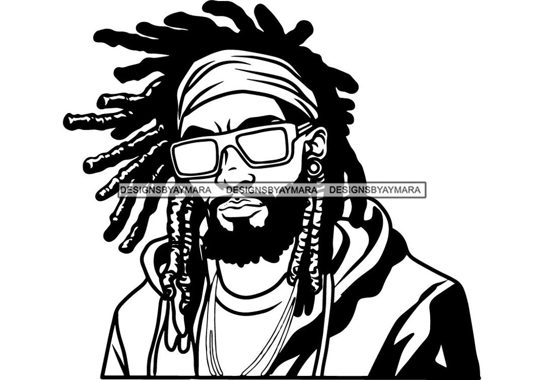 Handsome African Rasta Man Sunglasses Dreadlocks Locs Reggae Jamaica ...