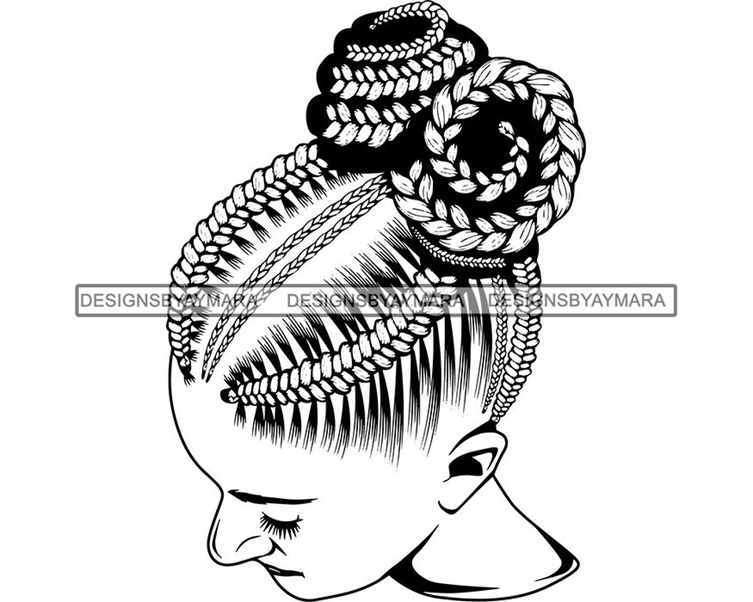 Woman Braids Goddess Hair Pretty Clever Fierce Alluring Amazing Brave ...