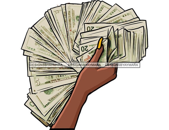 Black People With Money In Hand