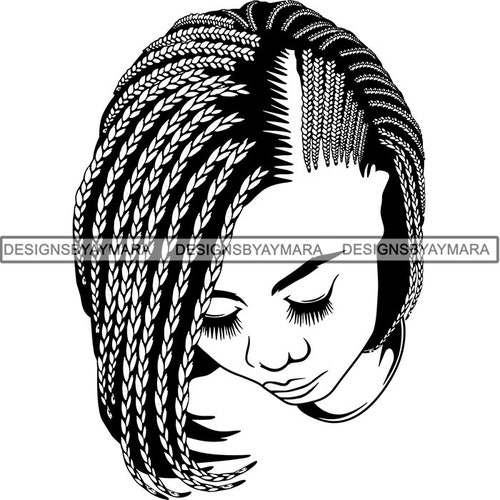 Woman Braids Goddess Hair Pretty Clever Fierce Alluring - Etsy