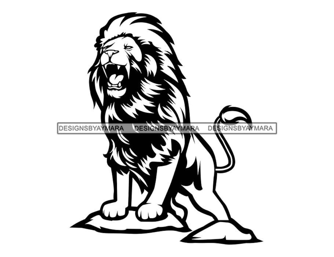 Standing Lion Vector