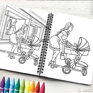 Drawing Adult Coloring Book 18 Images Cartoon Character Coloring Page ...