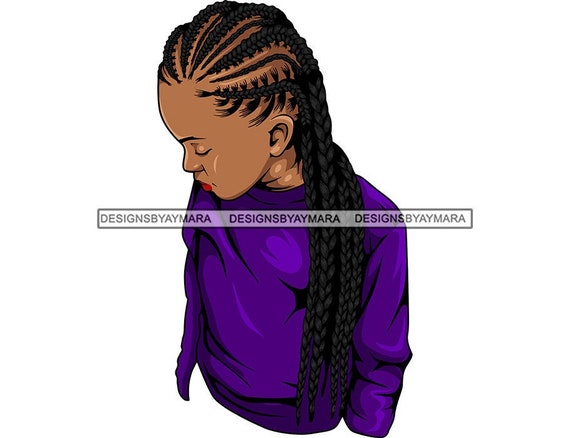 Disegni Di Trecce A Scatola Bella Donna Bionda Con Le Trecce Africane