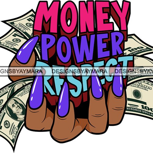 Money Power Respect Man's Hand Holding Money Cash Dollar - Etsy