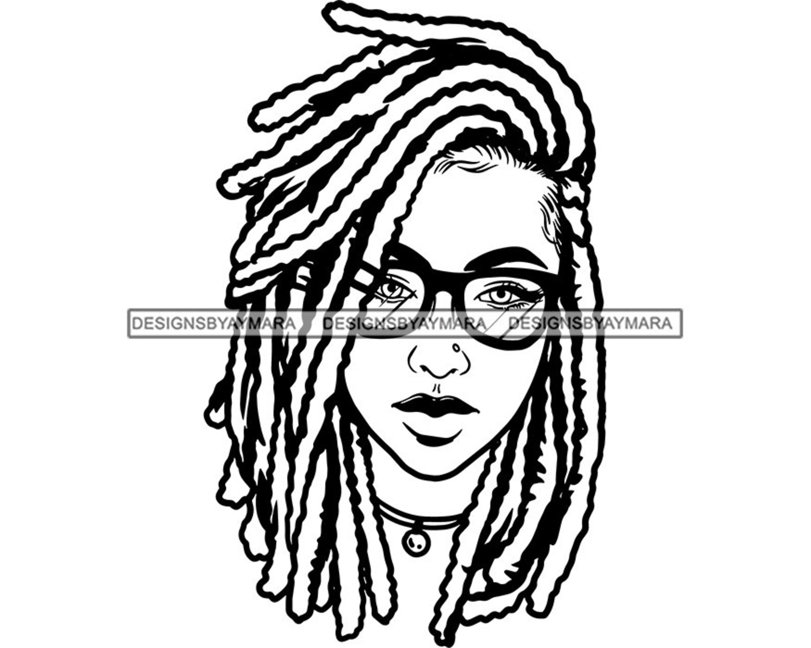 Afro Woman Dread Braids Nubian Black Queen Diva Melanin Popping Female ...