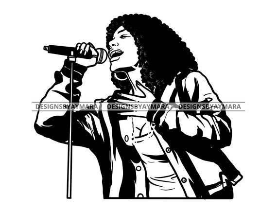 Female Rock Star Clip Art
