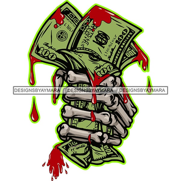 Skeleton Hand Holding Money Svg - Etsy