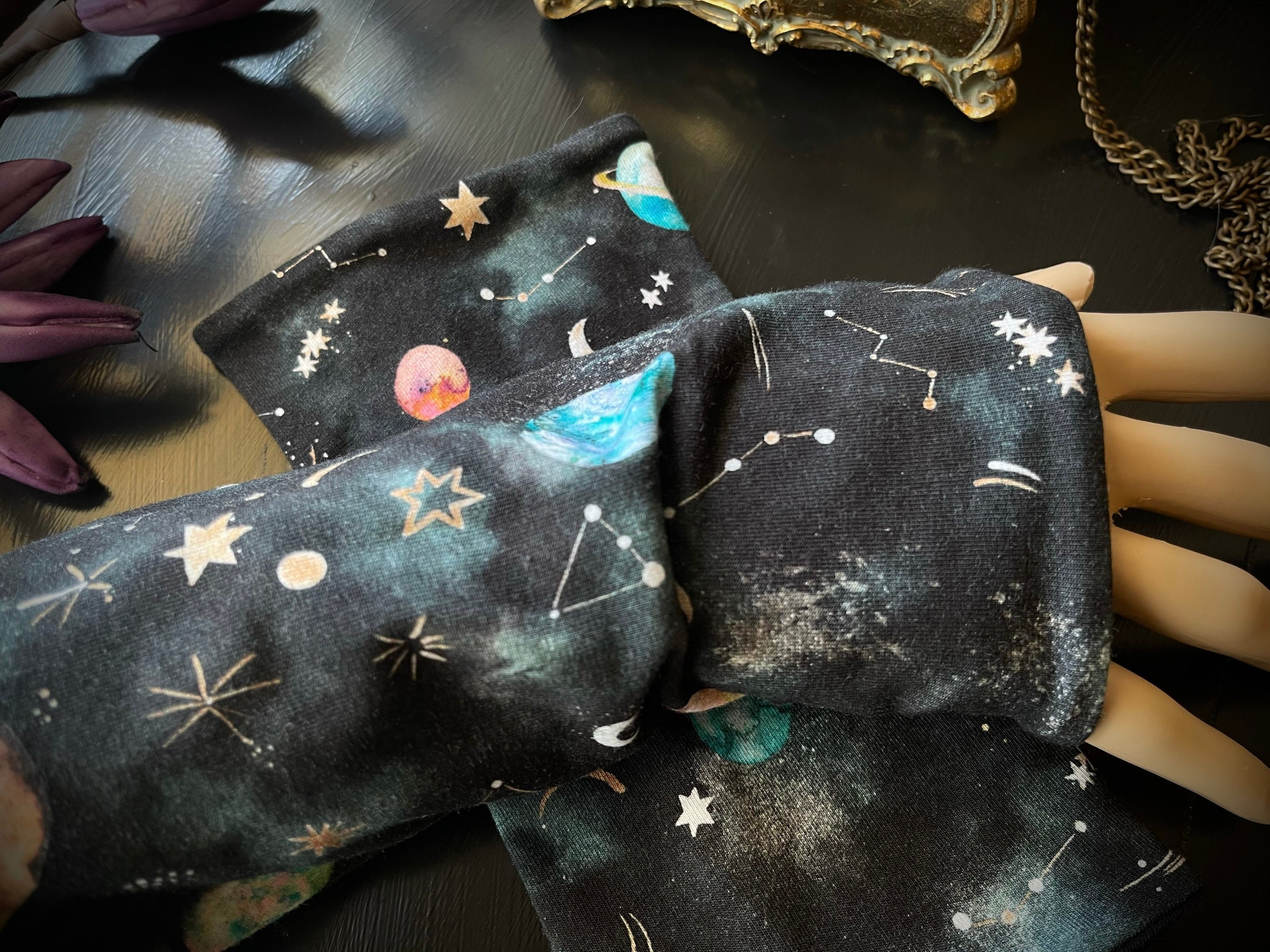 Gauntlets Space & Stars Night Sky Galaxy Hand Warmers | Etsy