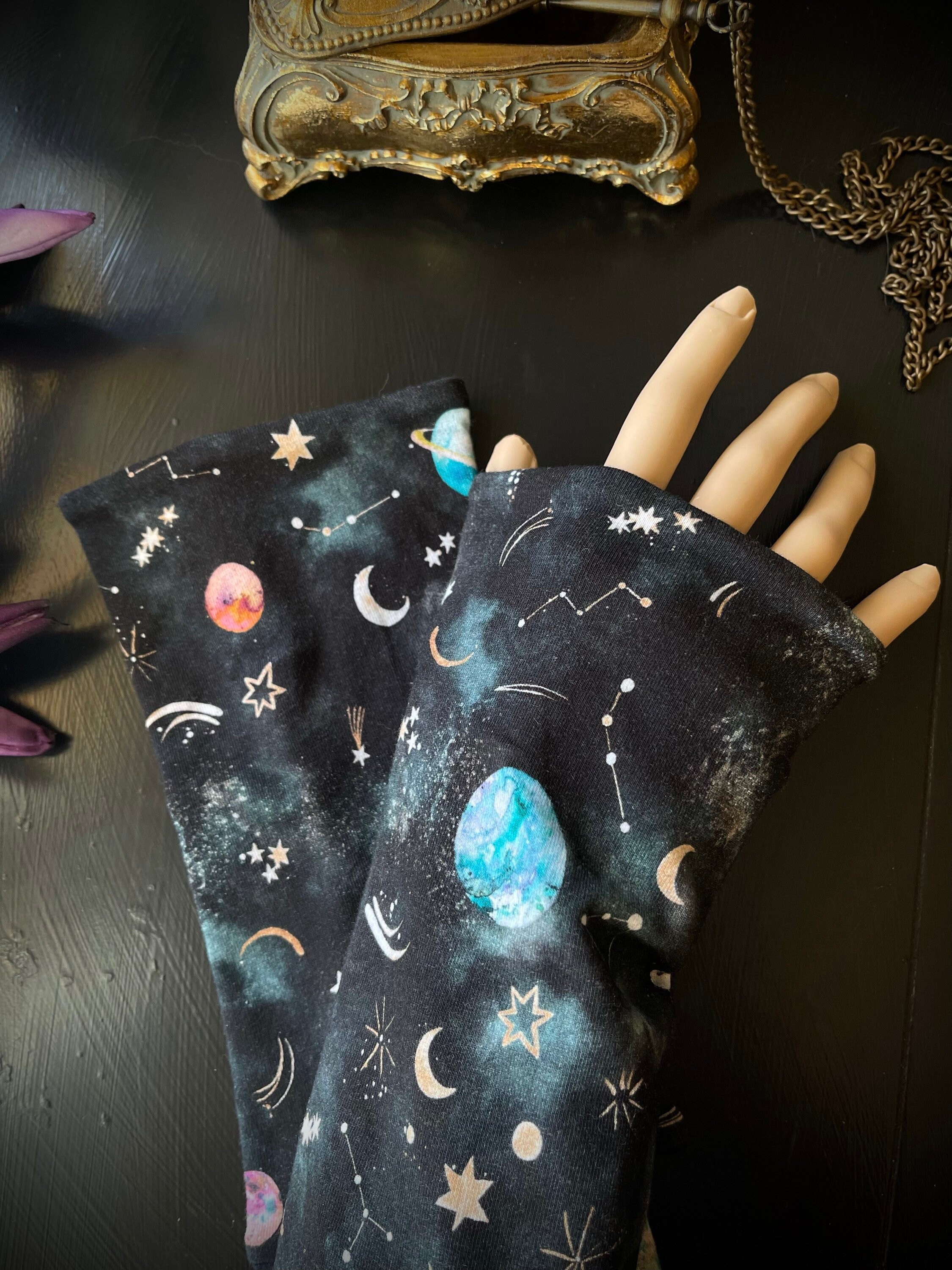 Gauntlets Space & Stars Night Sky Galaxy Hand Warmers | Etsy