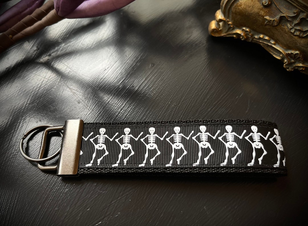Lanyard Dancing Skeletons, Lanyard With Keyring, Key Chain, Keyring ...