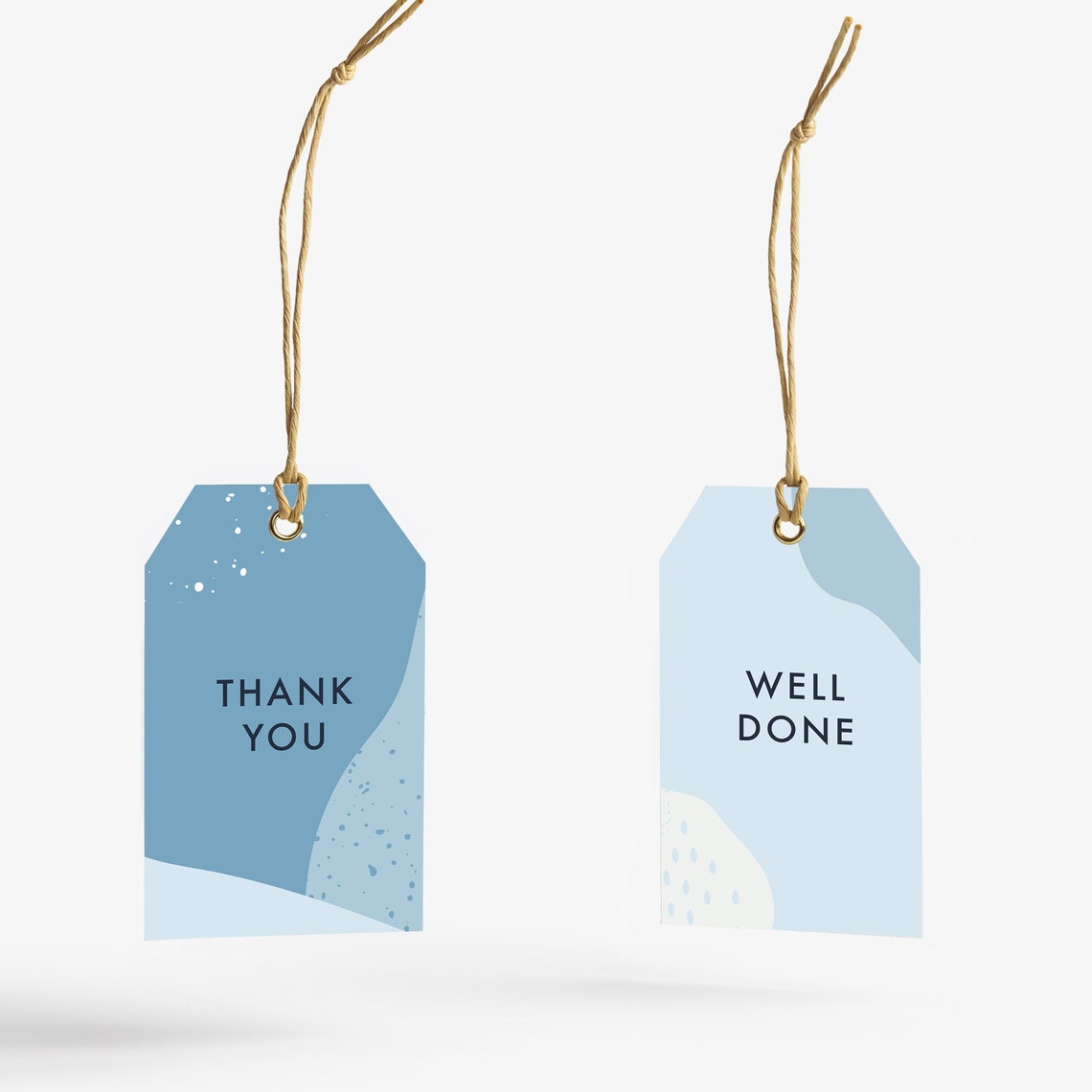 Ocean Blue Editable Gift Tag Template, Father's Day Gift Tag, Tea Party ...