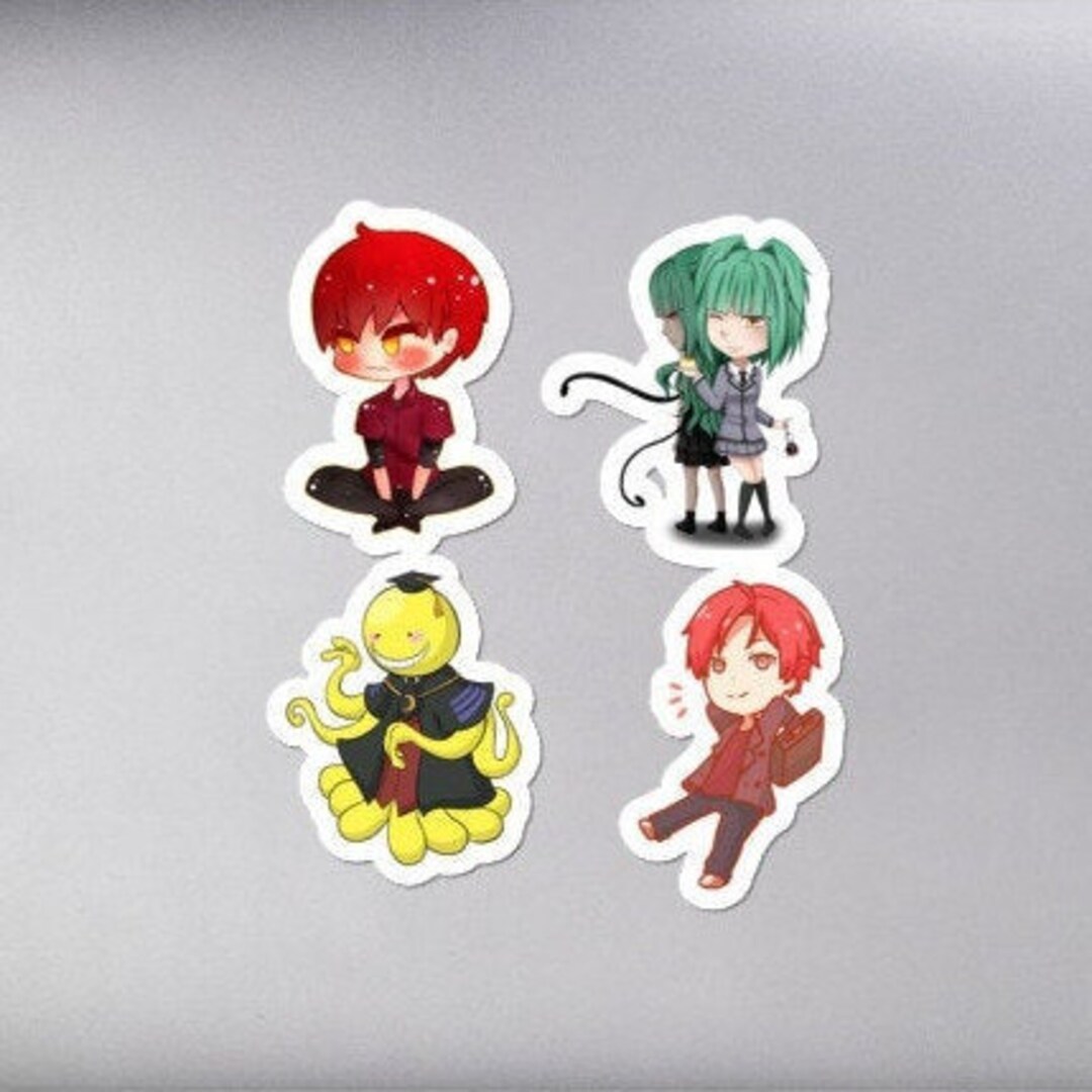 Assasination Classroom Karma Akabane, Korosensei, Kaede Kayano Stickers ...