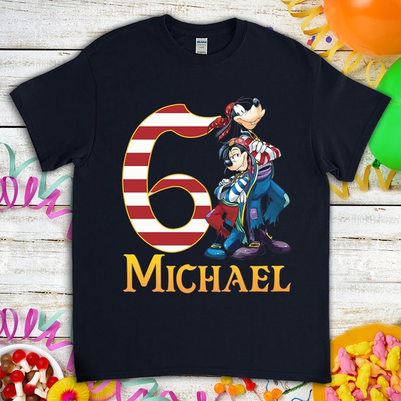 Disney Goofy Pirate Birthday Shirt Funny Captain Goof-beard - Etsy