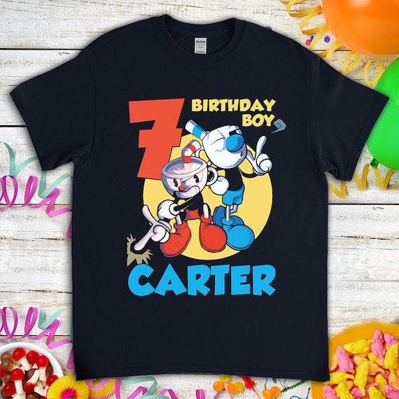 Cuphead Mugman Birthday T-shirt Custom Personalized Boy Girl - Etsy